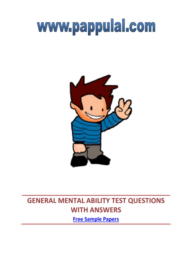 General Mental Ability Test Questions With Answers | PDF | Science ...
