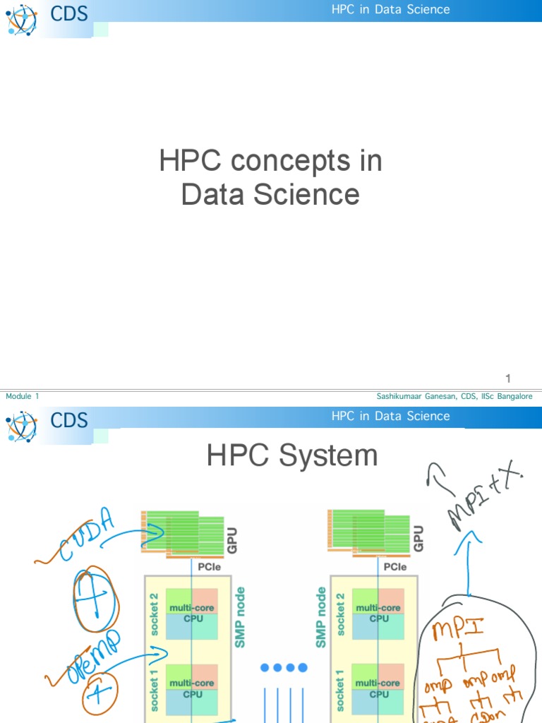HPC Concepts in Data Science | PDF | Parallel Computing | Message Passing Interface