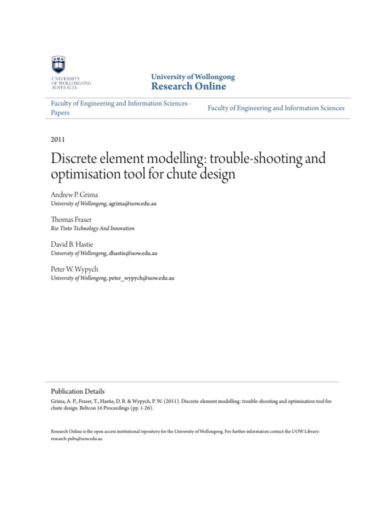 Grima&Fraser-Discrete Element Modelling Trouble-Shooting and ...