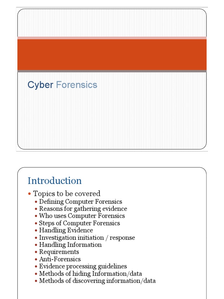 Cyber Security UNIT-2 | PDF | Computer Forensics | Computer File