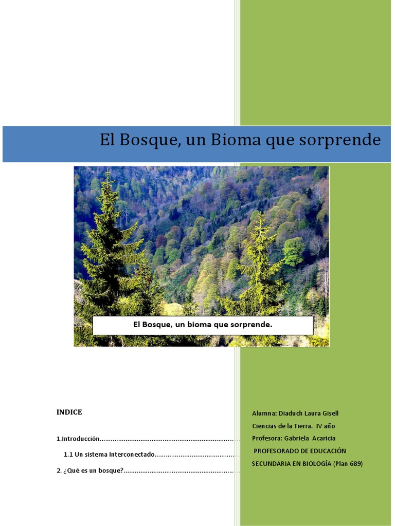 Bioma Bosques | PDF | Suelo | Clima