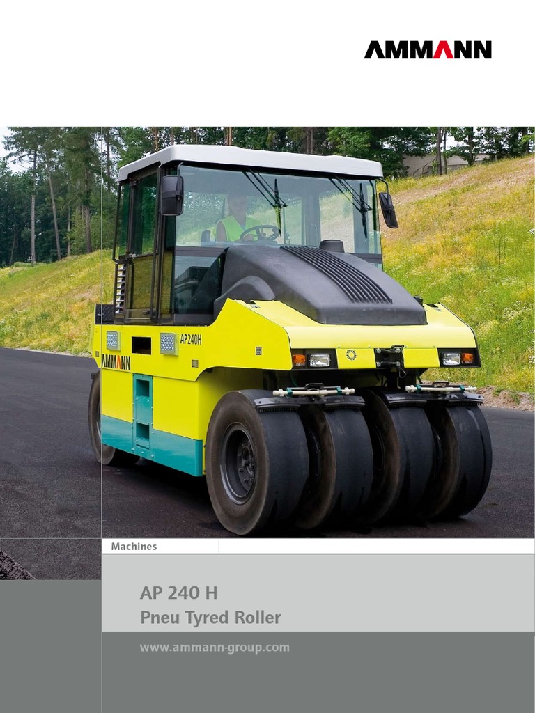 AP 240 H Pneu Tyred Roller: Machines | PDF | Tire | Engines
