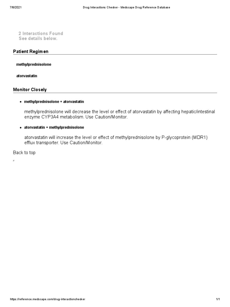 Drug Interactions Checker - Medscape Drug Reference Database | PDF ...