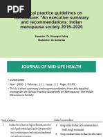 Menopause and Hormone Replacement Therapy HRT Guidelines | PDF ...