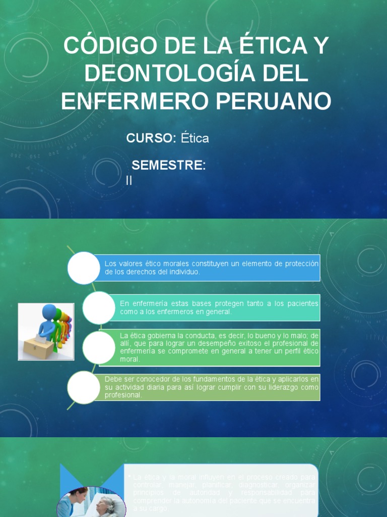 Código de Ética y Deontología del Enfermero Peruano: Principios fundamentales y directrices para ...