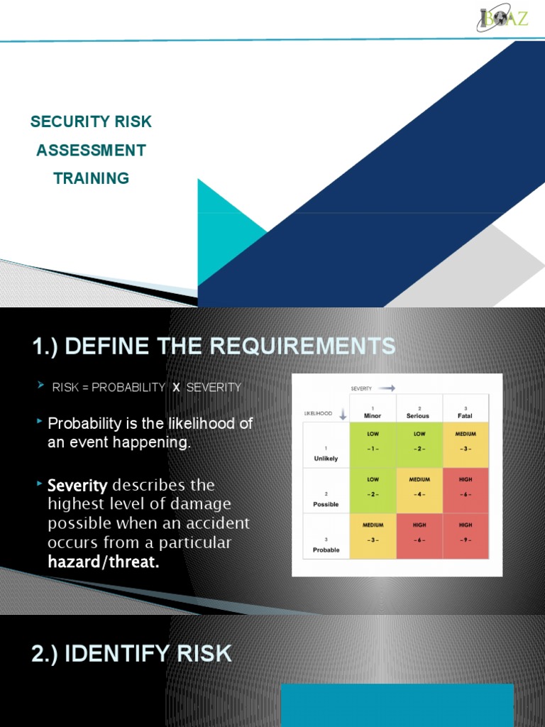 Security Risk Assessment Training-1 | PDF