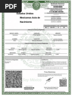 Acta De Nacimiento Tabasco Pdf Documento Información Del Gobierno