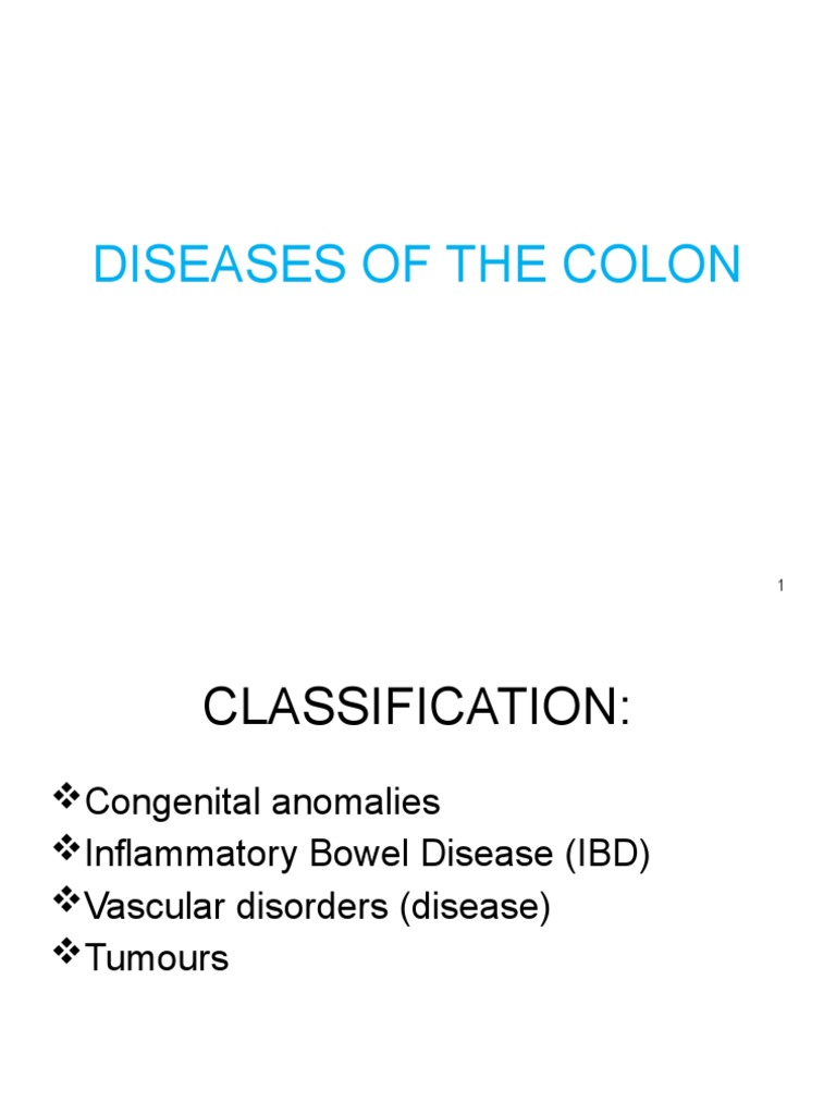 Diseases of The Colon | PDF | Adenoma | Colorectal Cancer