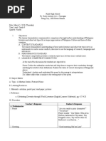 Figures of Speech Lesson Plan For English 10 | PDF