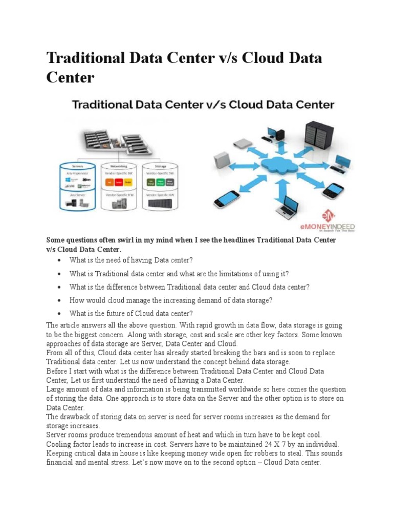 Traditional Data Center V | PDF | Data Center | Cloud Computing