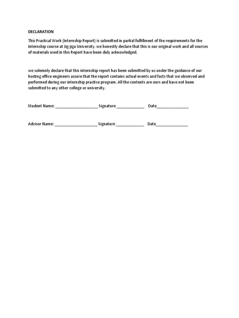 Declaration | PDF | Geology | Water Resources