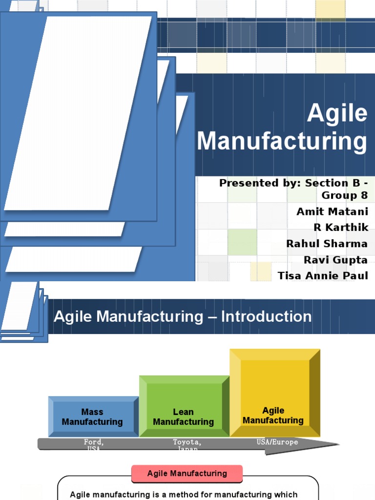 Agile Manufacturing | Download Free PDF | Lean Manufacturing | Agile ...