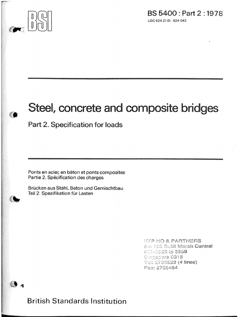 BS5400 Part 2 | PDF