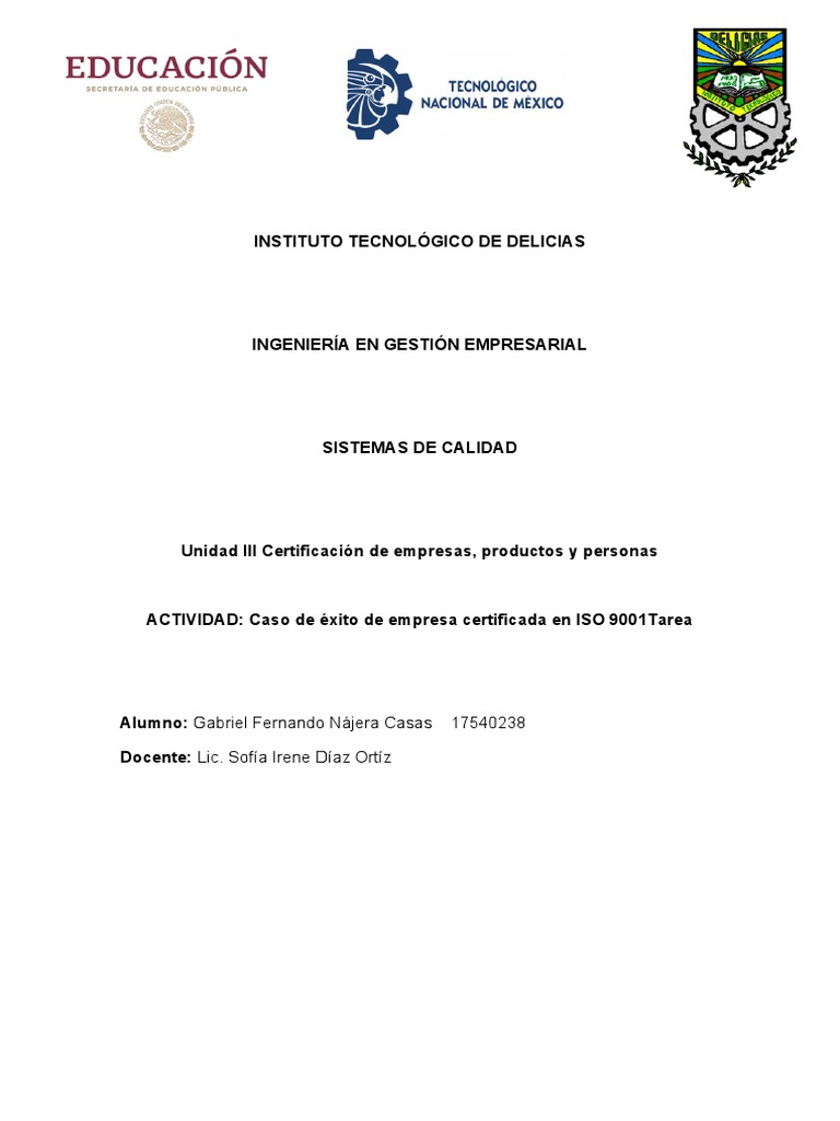 CASO DE ÉXITO ISO 9001 Equiver | PDF | Empresas | Calidad (comercial)