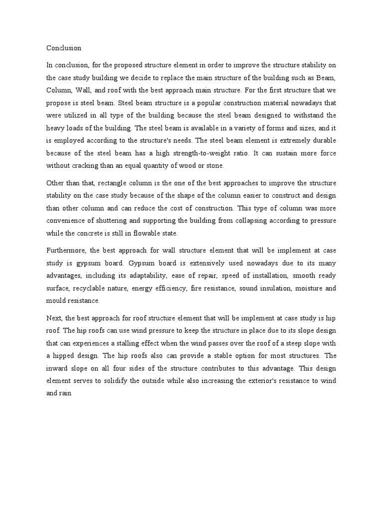 Conclusion Structure | PDF