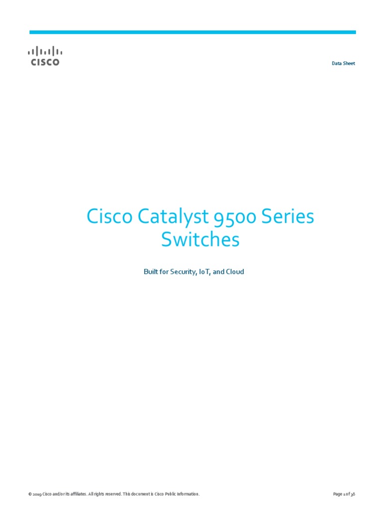 Cat9500 Data Sheet | PDF | I Pv6 | Computer Network