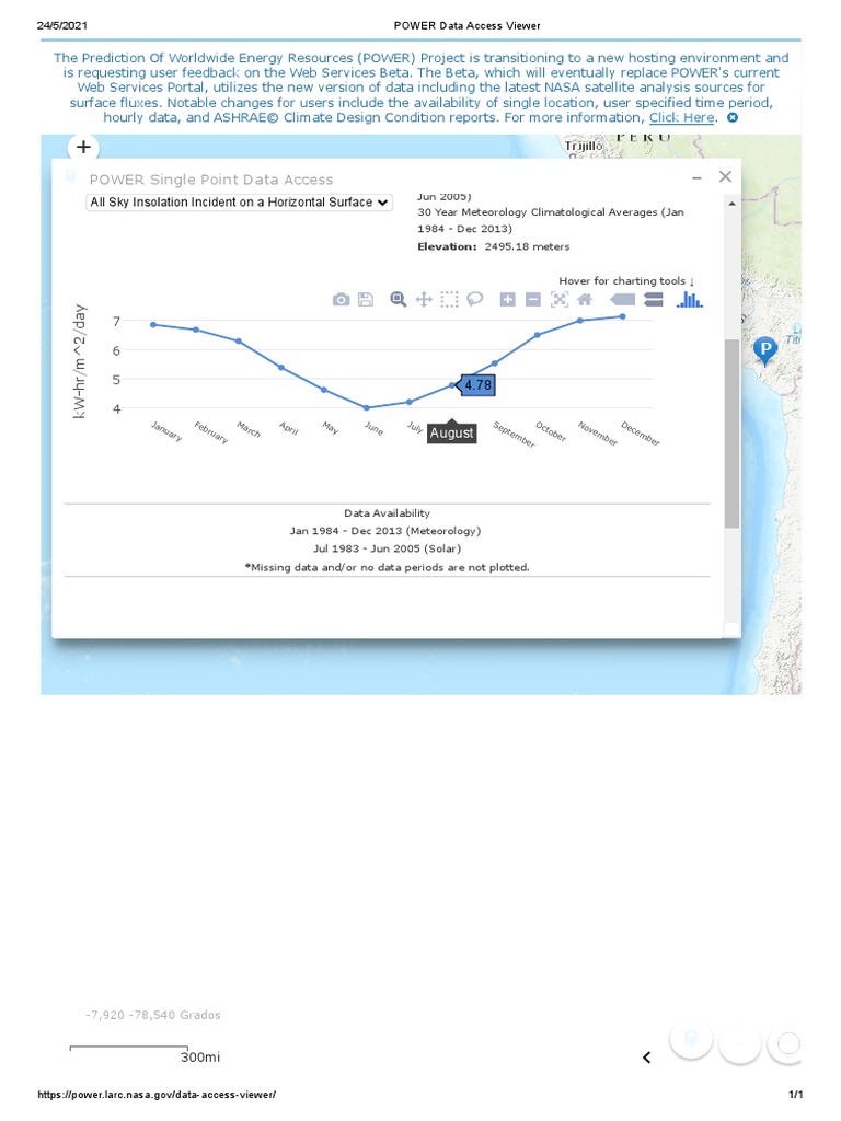 POWER Data Access Viewer | PDF | Nature | Weather