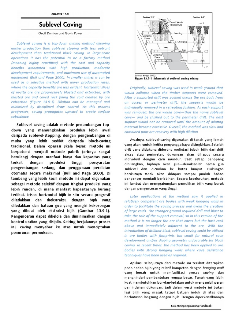 Sublevel Caving: A Mining Method Overview | PDF | Minerals | Mining