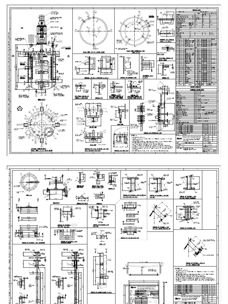1607 Distillation Reactor As Built | PDF | Mechanical Engineering ...