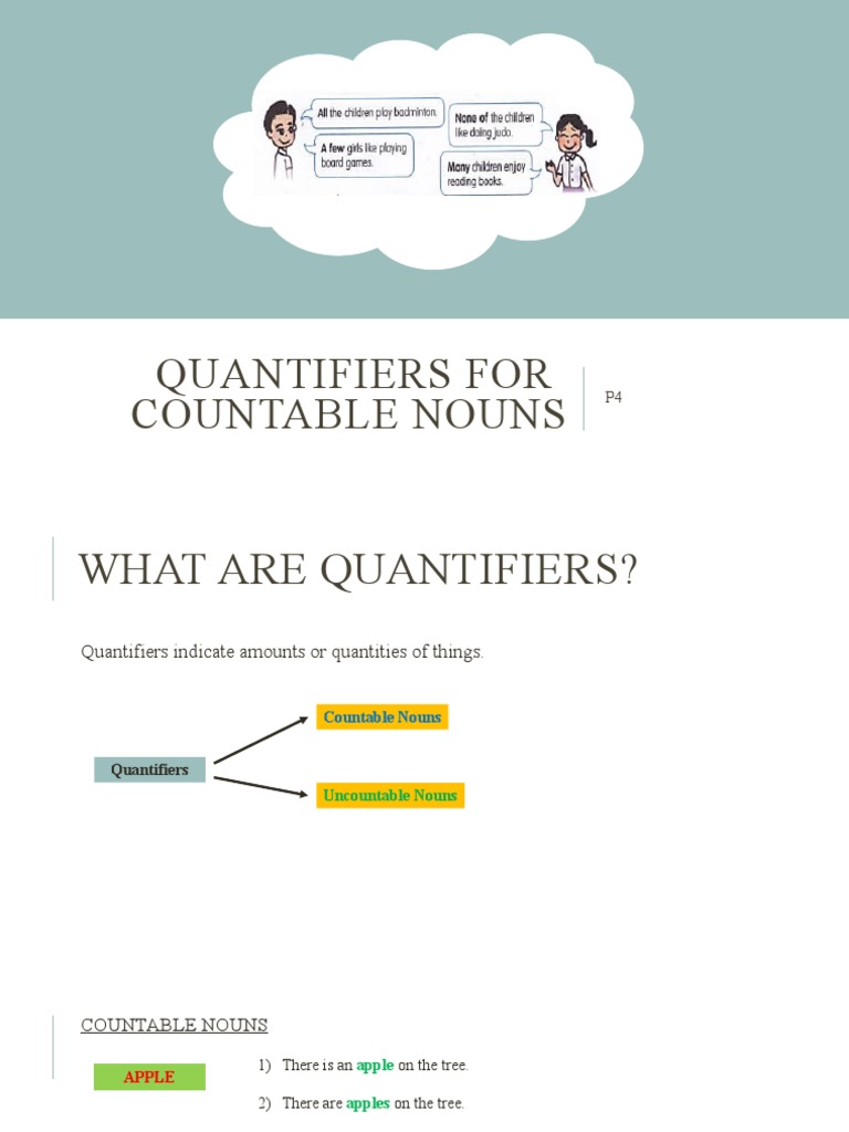 Quantifiers For Countable Nouns | PDF | Noun | Linguistic Typology