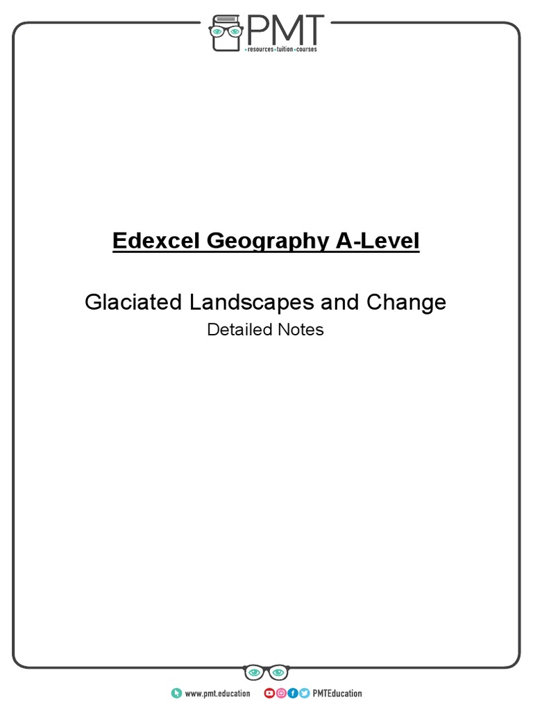 Detailed Notes - Glaciated Landscapes and Change - Edexcel Geography A ...