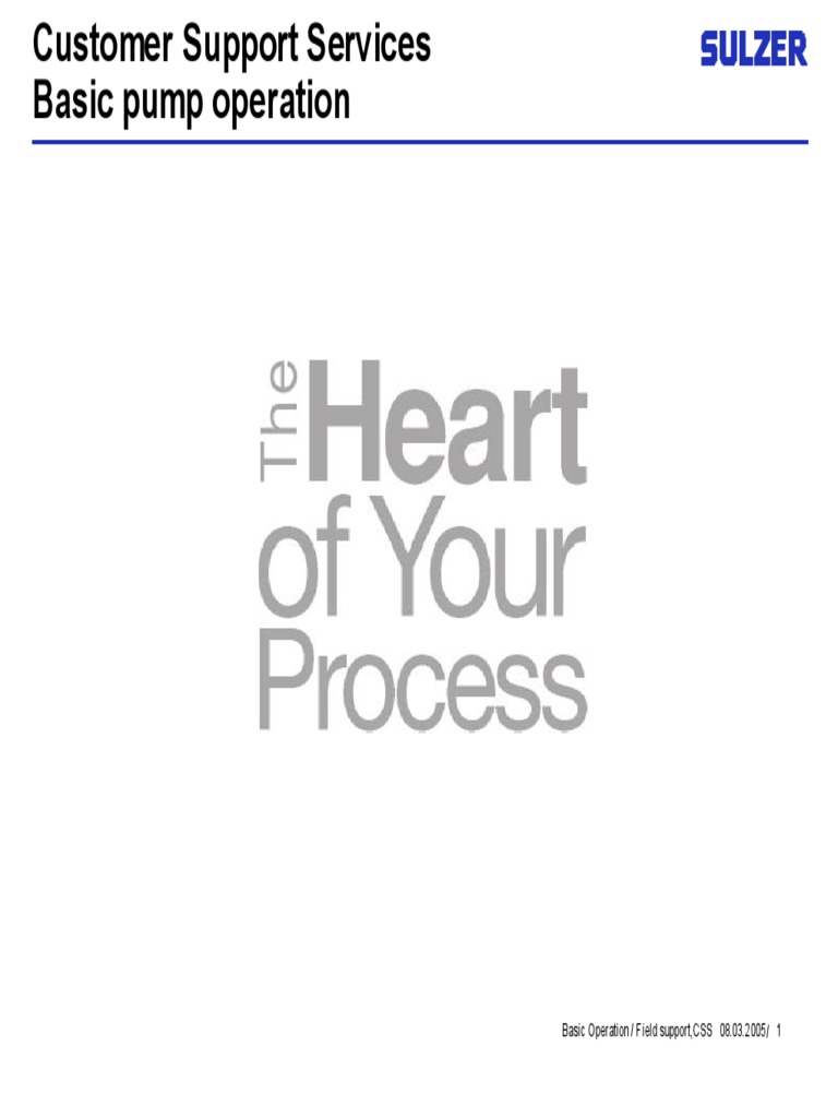 Sulzer Centrifugal Pumps - Basic Operation | PDF | Pump | Dynamics ...