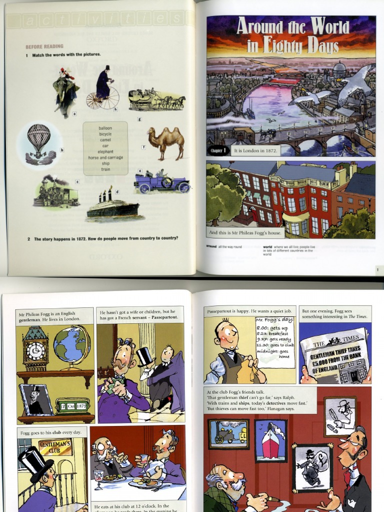 Oxford Dominoes Starter WWW - Frenglish.ru Around The World in 80 Days | PDF