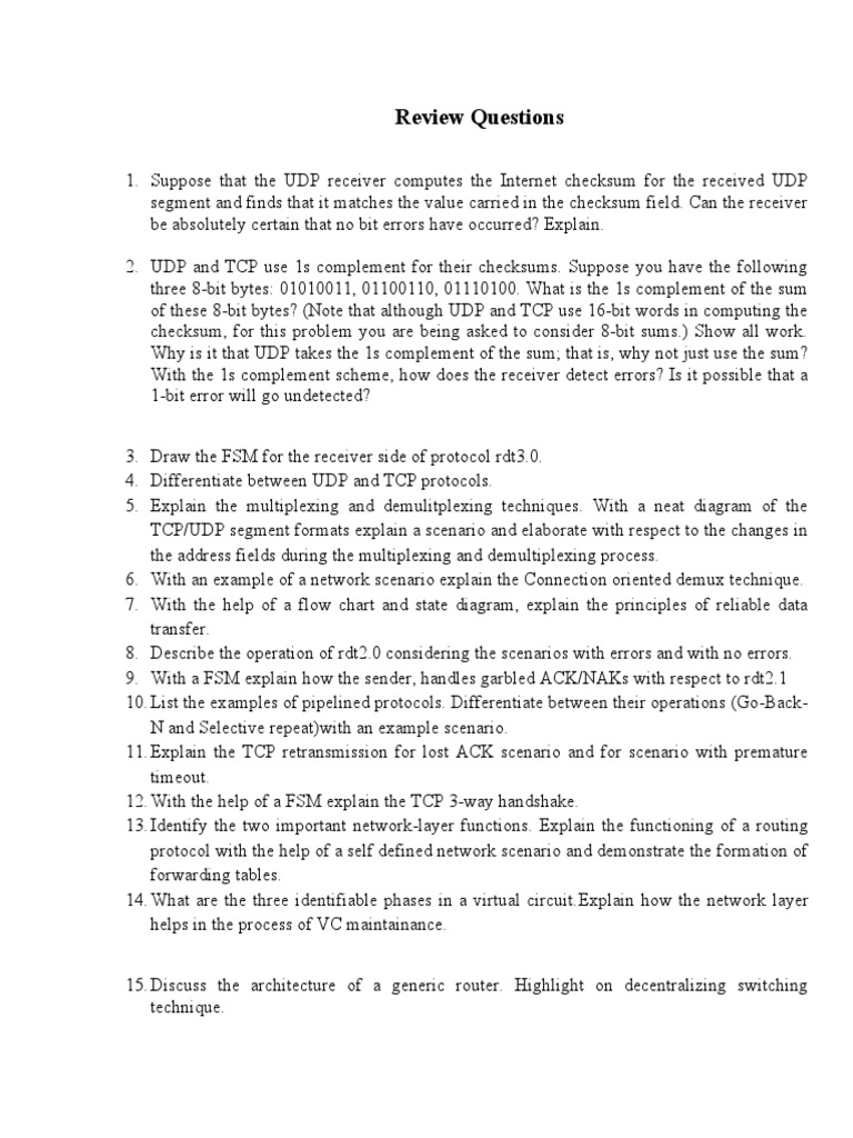 CCN Assignment 2 | PDF | Transmission Control Protocol | Ip Address