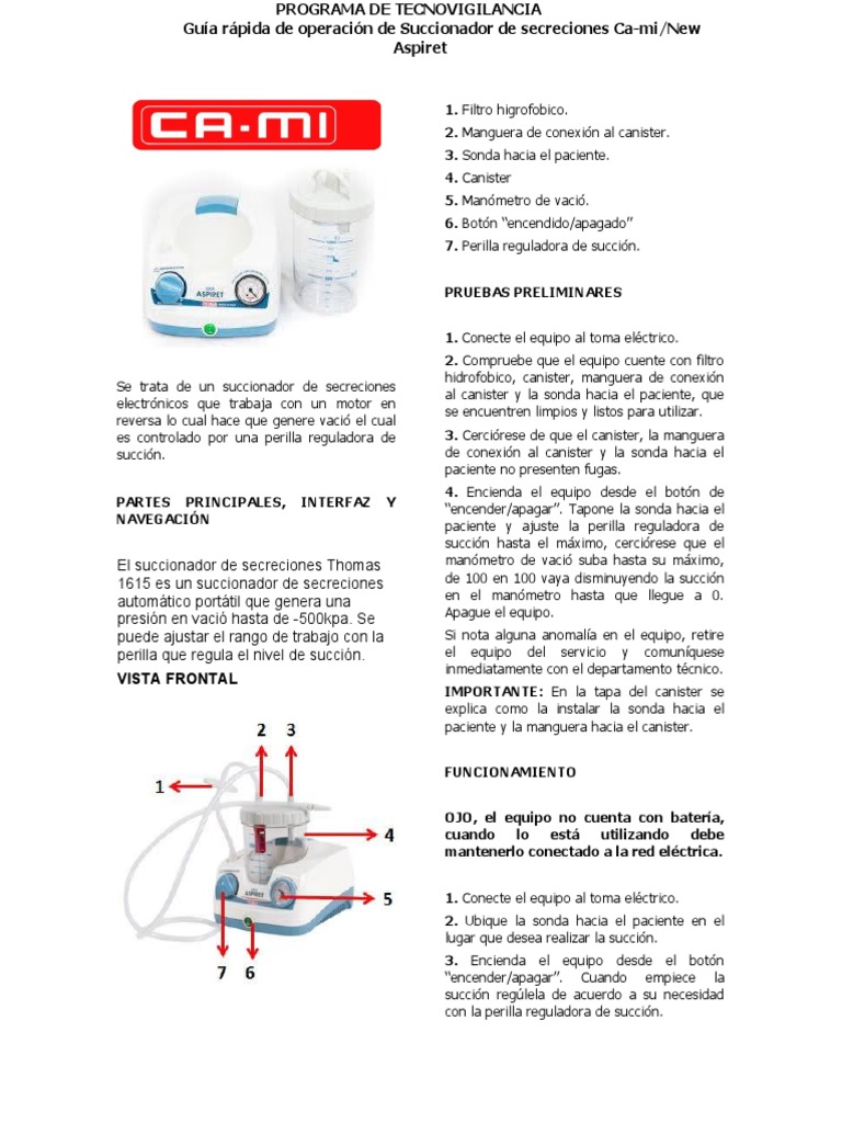 Guía Rápida Succionador Thomas 1615 | PDF | Naturaleza