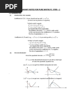 Mathematics 0580 Formula Sheet | PDF
