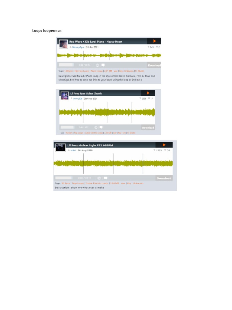 Loops Looperman | PDF