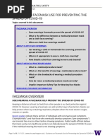 CDC - Cloth Face Mask | PDF | Clothing | Textiles