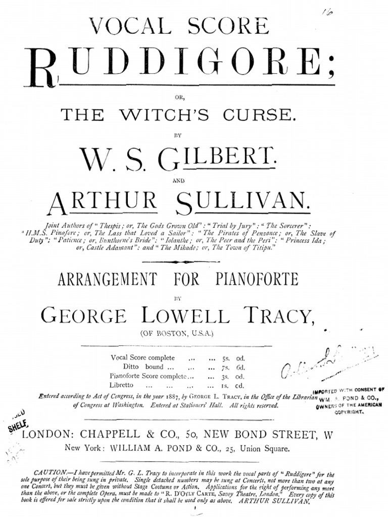 Ruddigore | PDF