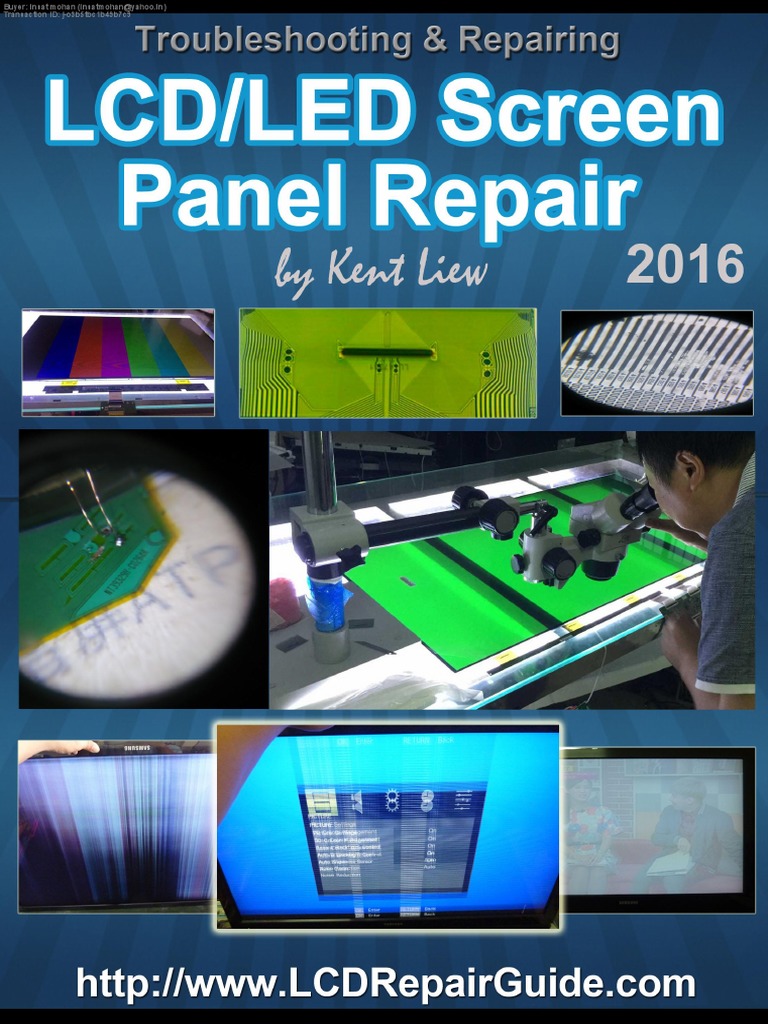 LCD Led Screen Panel Repair Guide | PDF | Liquid Crystal Display | Thin ...