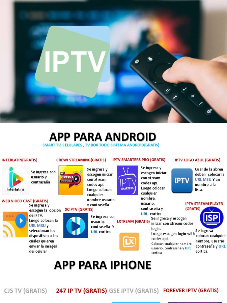 App Que Pueden Usar en La IPTV | PDF | Aplicación movil | Software