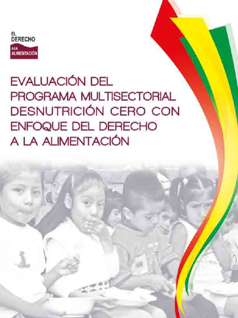 Isan Caso De Estudio Bolivia Evaluacion Programa Desnutricion