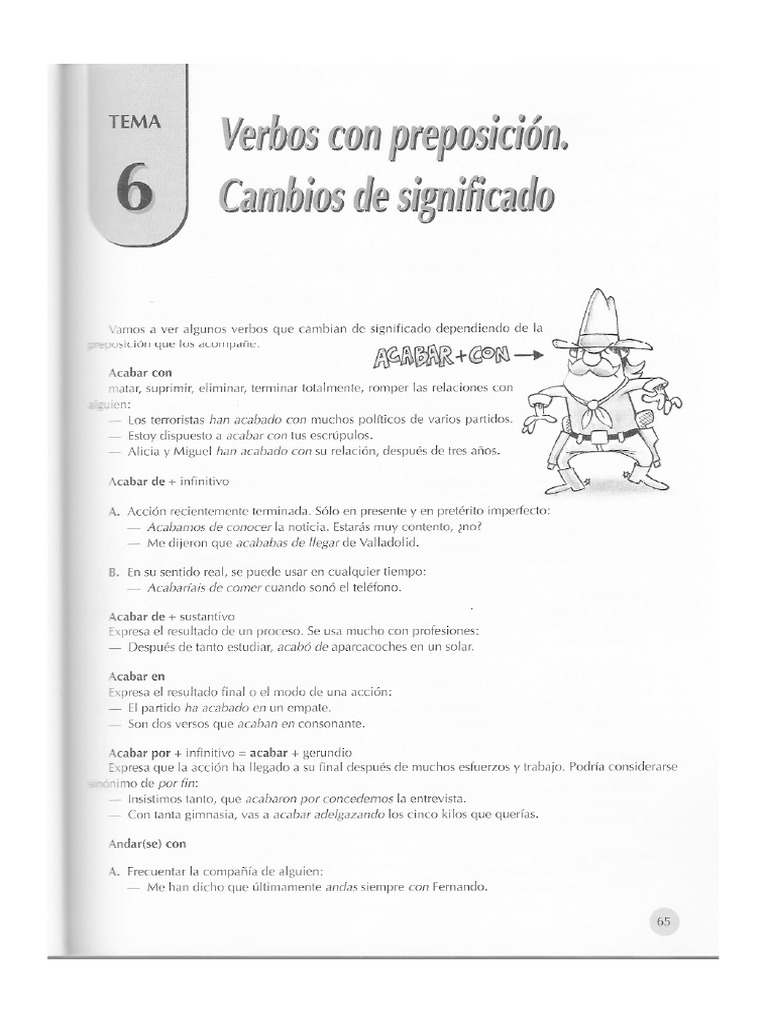 Verbos Con Preposición | PDF