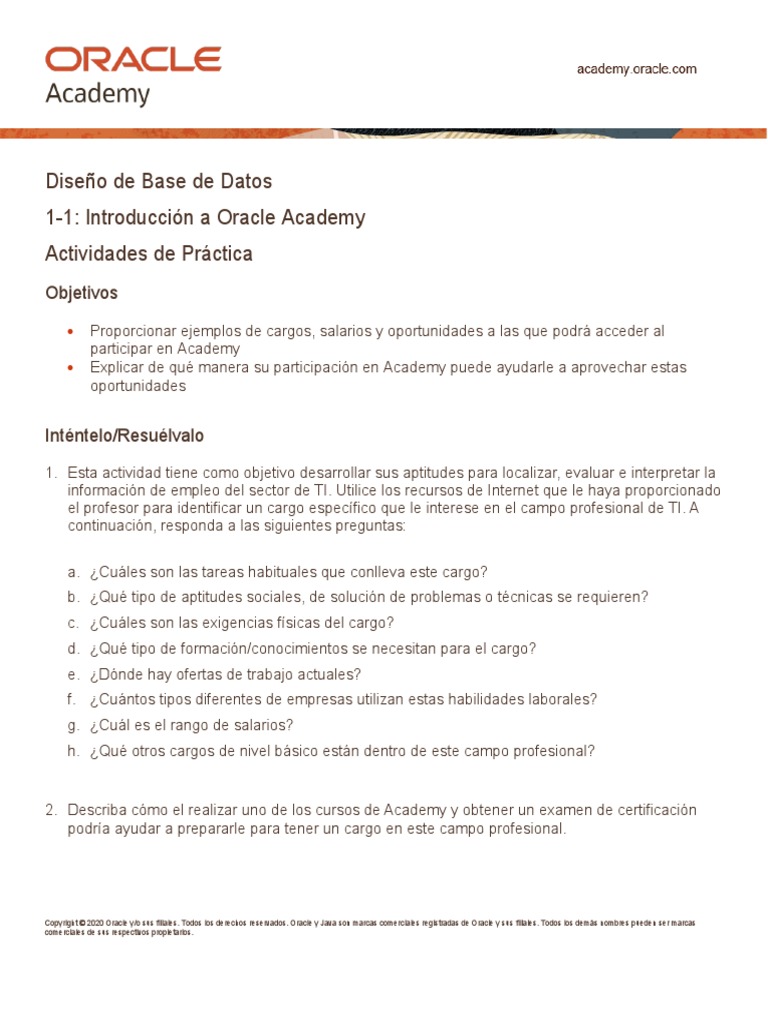 DD 1 1 Practice Esp | PDF