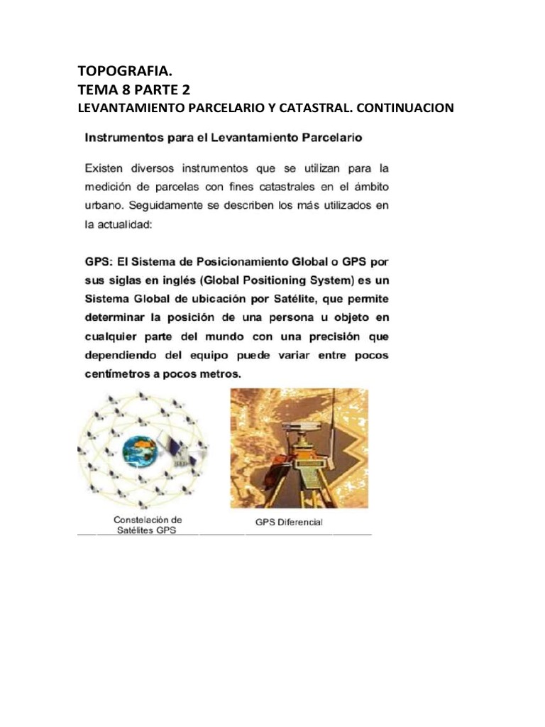 Tema 8. Parte 2. Topografia. Levantamiento Parcelario Continuacion ...