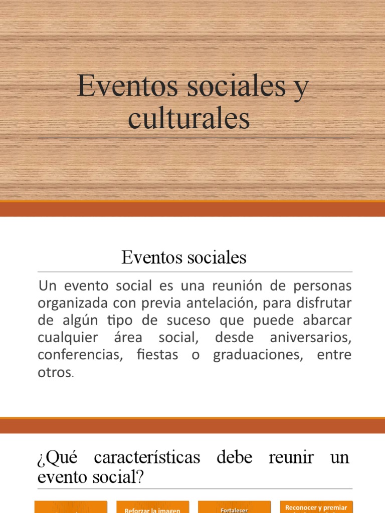 Definición y Tipos de Eventos Sociales | PDF | Crecimiento personal y ...