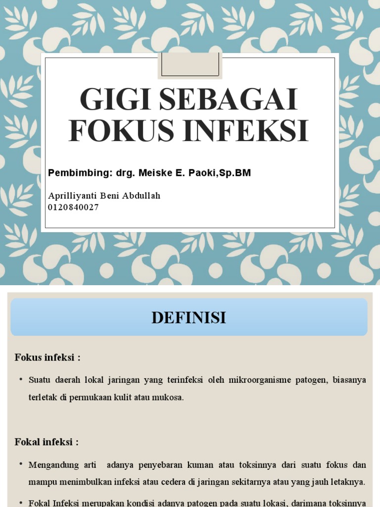 Infeksi Gigi dan Dampaknya pada Kesehatan | PDF
