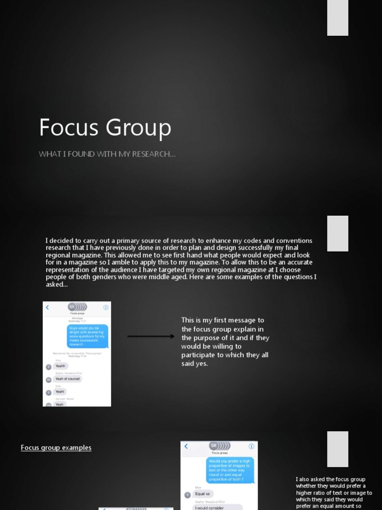 Focus Group Insights for Magazine Design | PDF | Page Layout | Focus Group