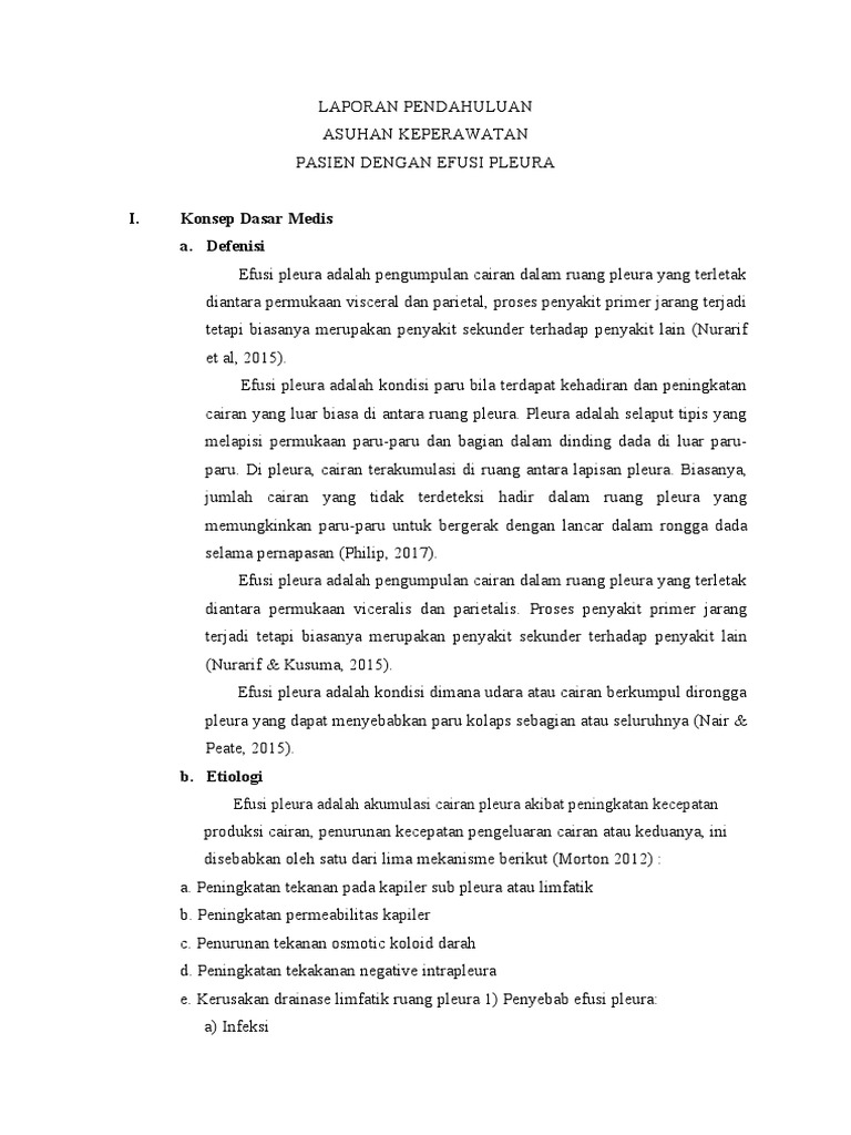 LP KMB Efusi Pleura | PDF