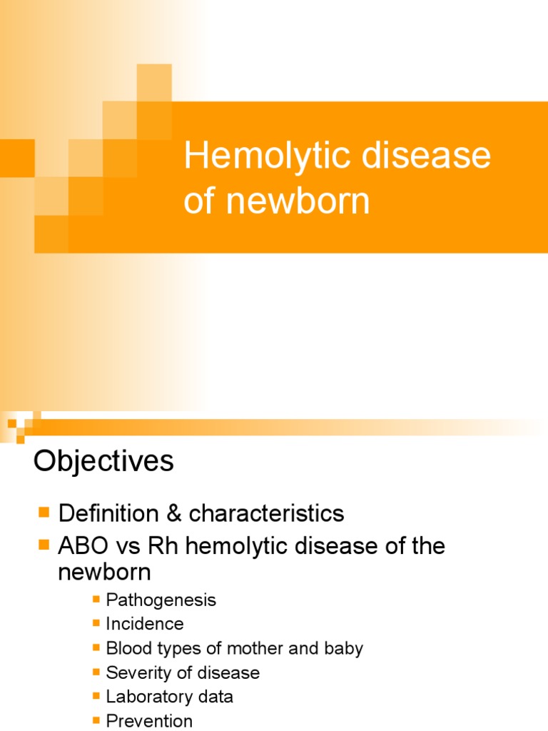 Hemolytic Disease of Newborn Class Notes | PDF | Blood Type | Antibody