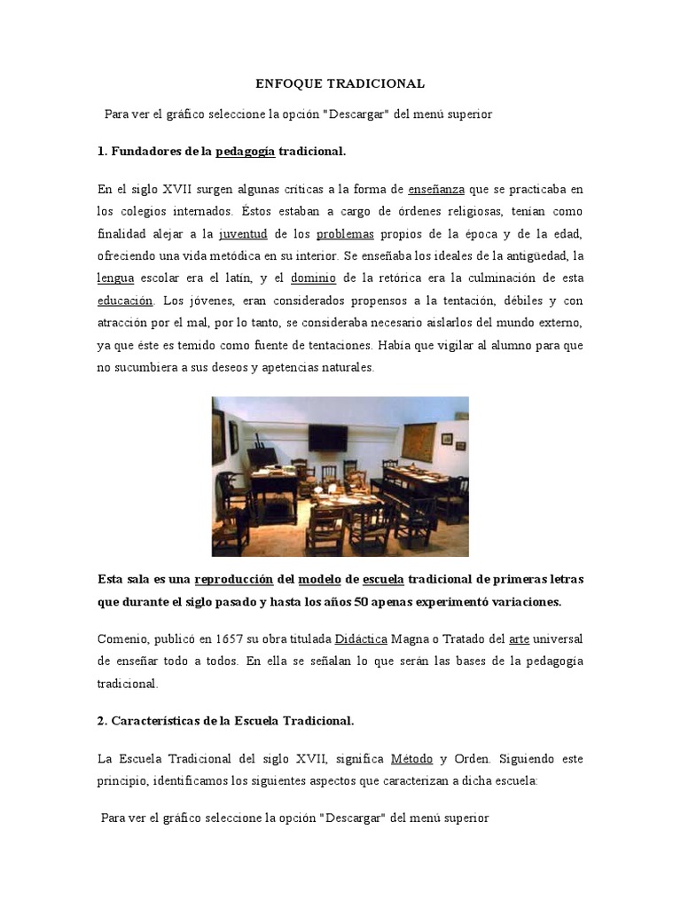 ENFOQUE TRADICIONAL y Modernos | PDF | Aprendizaje | Maestros