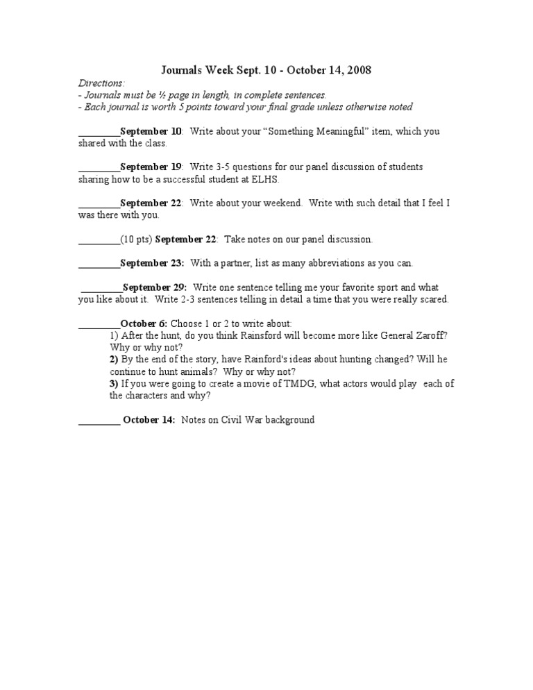 Journals 5 | PDF | Language Arts & Discipline | General Fiction