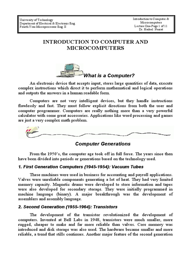 Micro Computer Hardware and Software Techniqes | PDF | Central Processing Unit | Computer Data ...