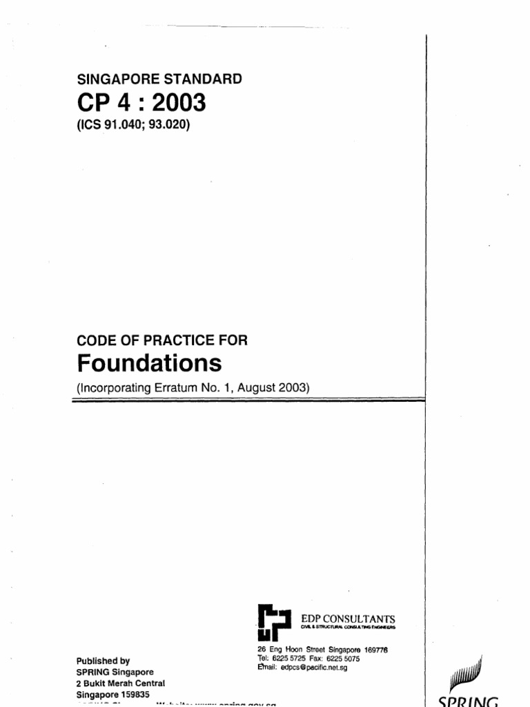 CP 4-2003-Code of Foundations | PDF