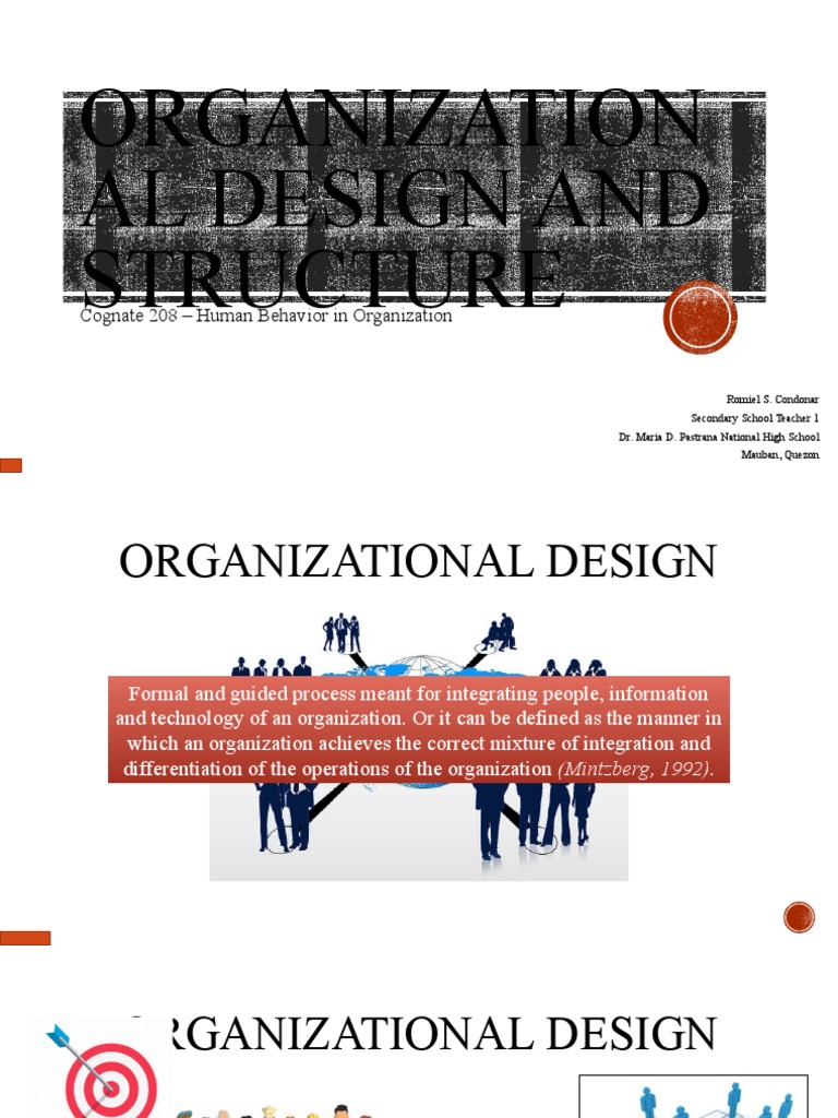 Organizational Design and Structure | PDF | Organizational Structure ...
