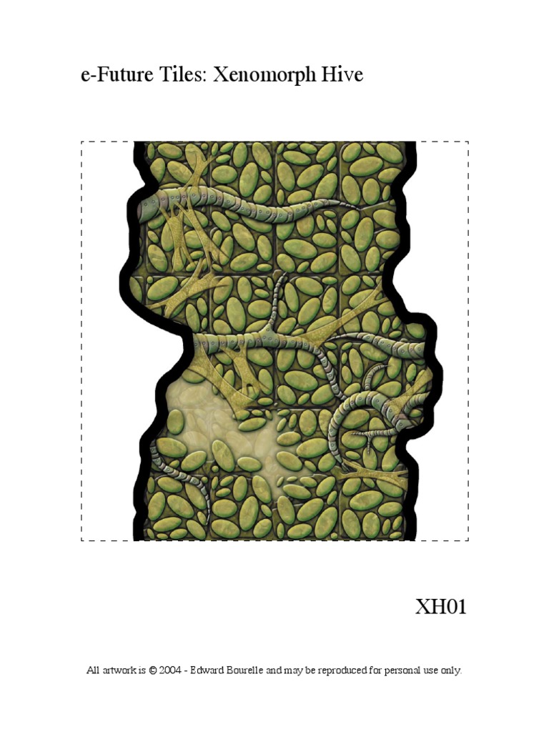Skeleton Key Games - E-Future Tiles - Xenomorph Hive | PDF
